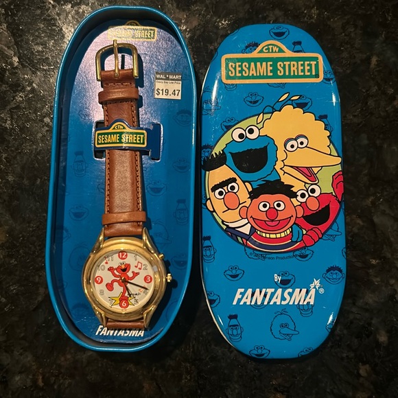 Sesame Street | Accessories | Vintage Elmo Watch By Fantasma Sesame ...